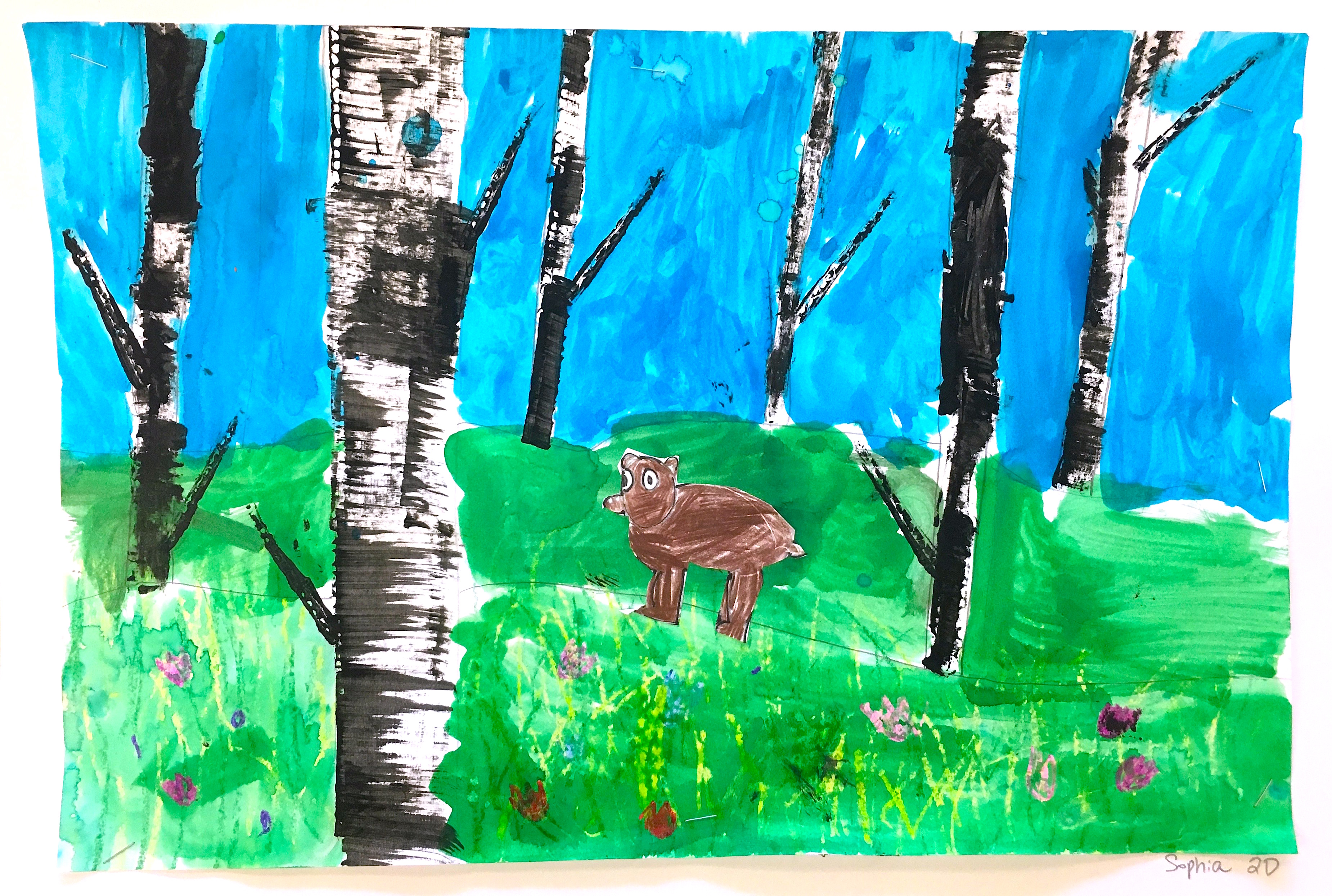2nd Grade- BIRCH TREE LANDSCAPES! – Art with Mrs Filmore