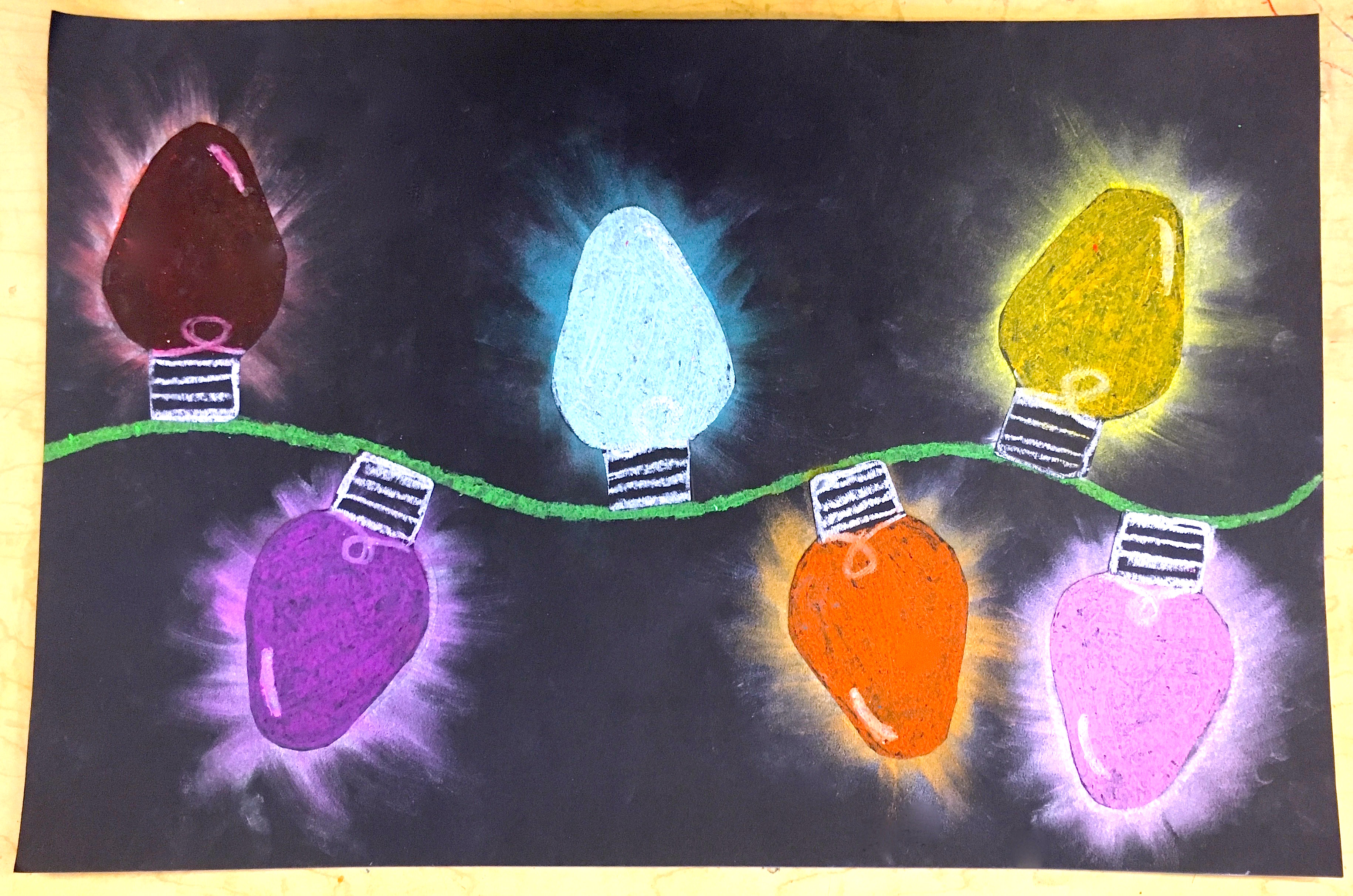 Holiday Lights 5th Grade Art With Mrs Filmore