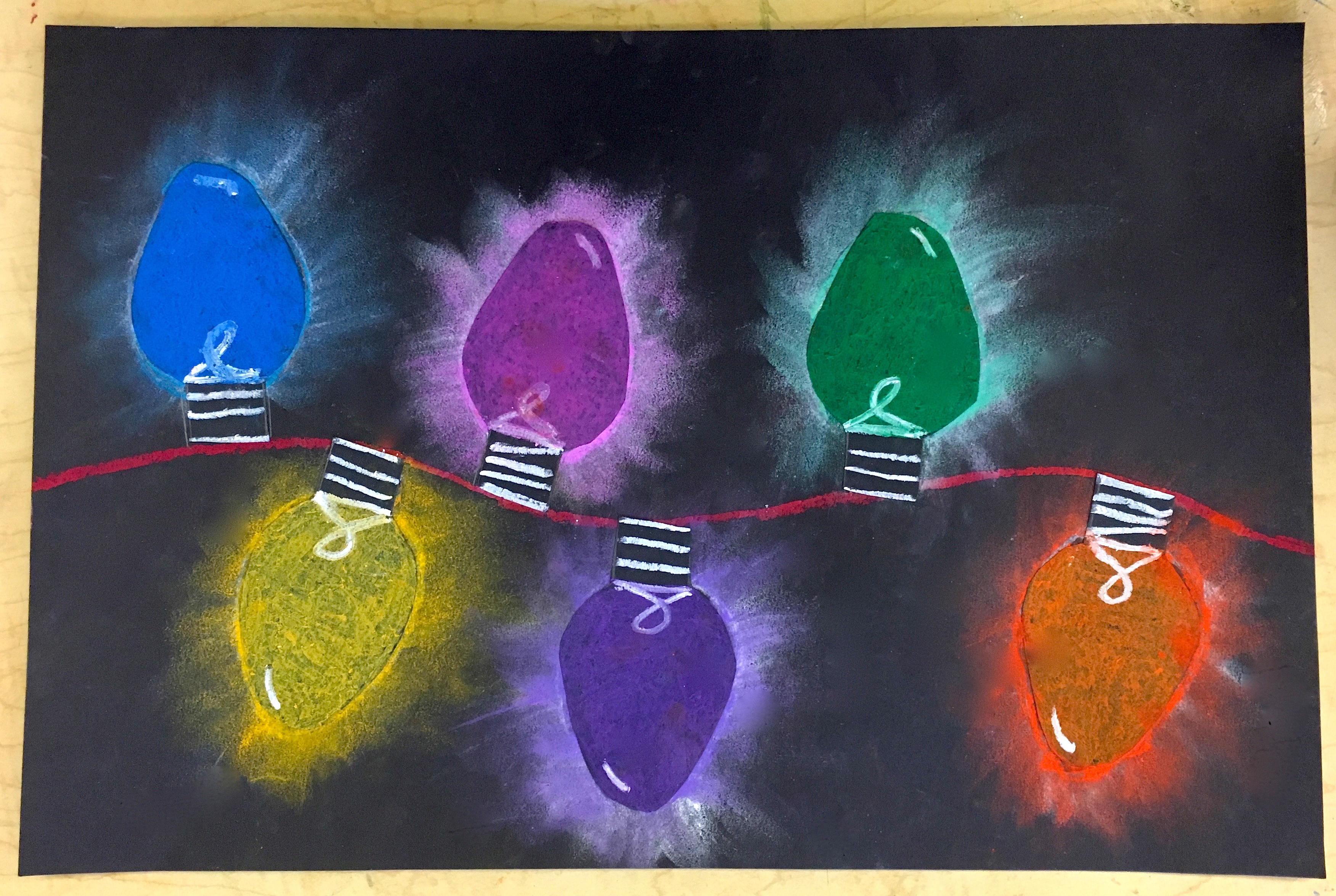 Holiday Lights 5th Grade Art With Mrs Filmore