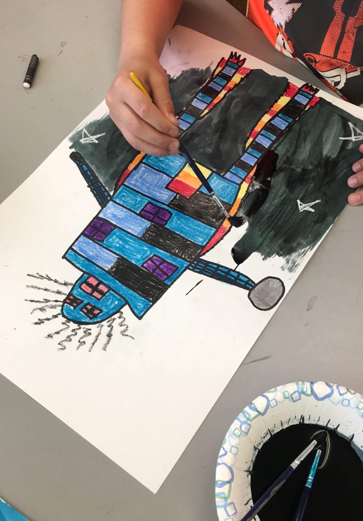 1st Grade “Dream Houses” – Art with Mrs Filmore