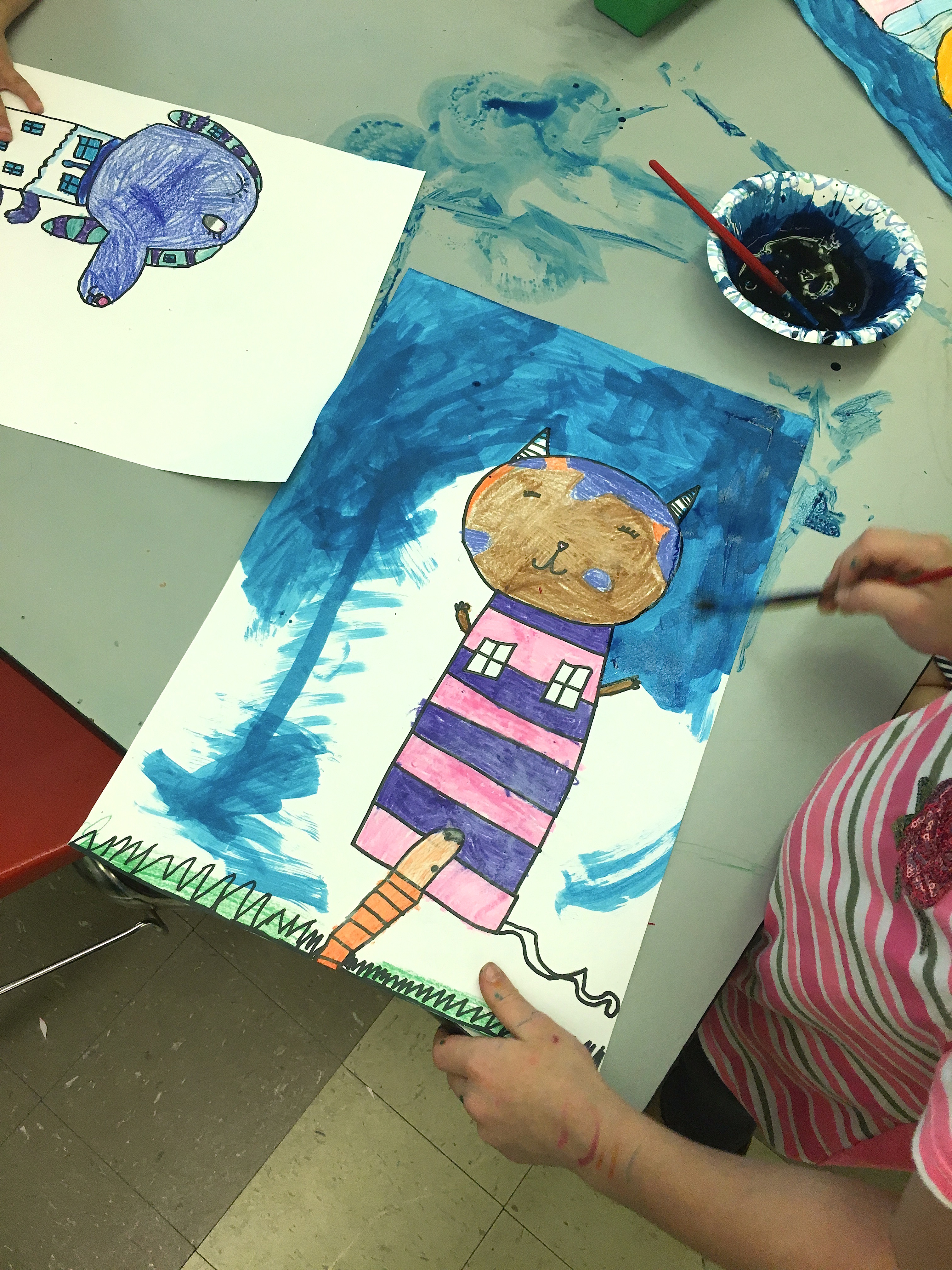 1st Grade “Dream Houses” – Art with Mrs Filmore