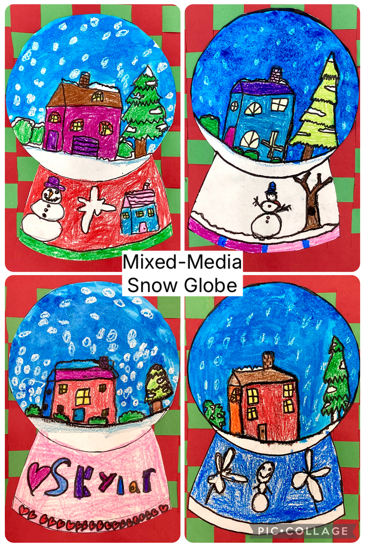Mixed-Media Snow Globes – Art with Mrs Filmore